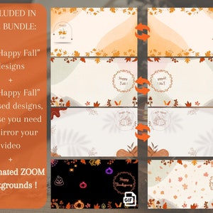 Thanksgiving Background Bundle - Zoom Background, Backdrops, Fall ...