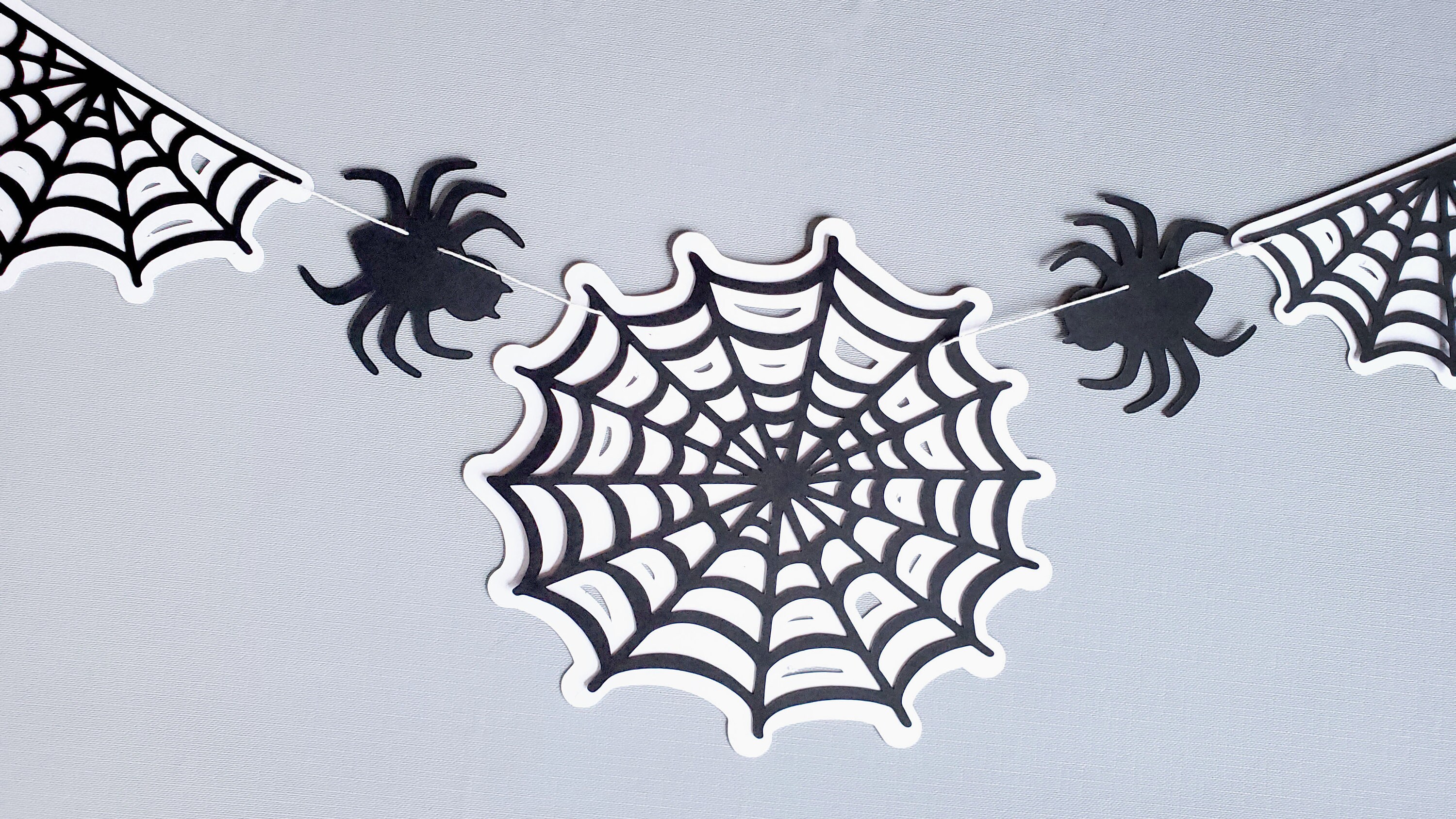 Spiders and Webs SVG Banner - Magic Halloween Inspired Decor / DIY ...