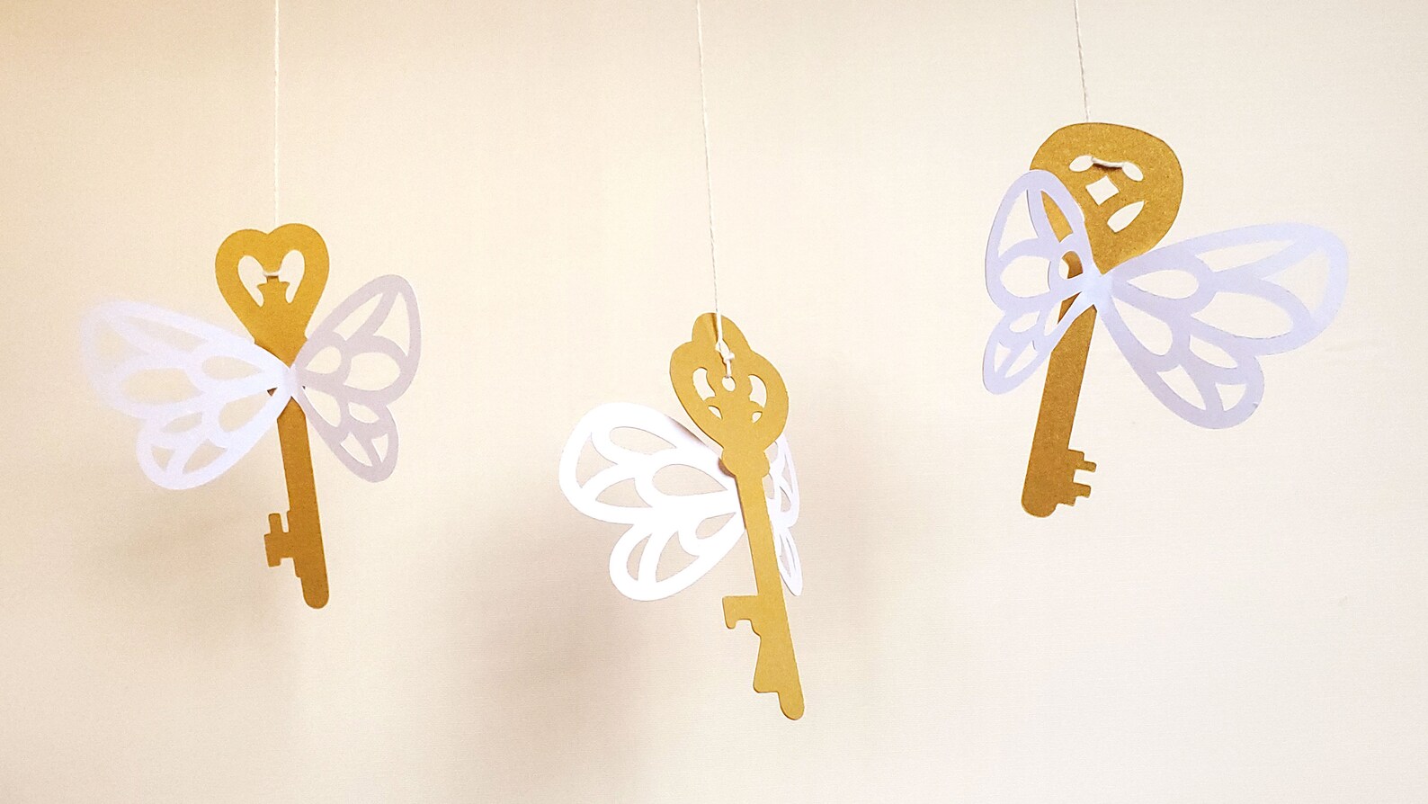Magical Flying Keys SVG Banner - Wizard Winged Key Inspired Decor / DIY ...