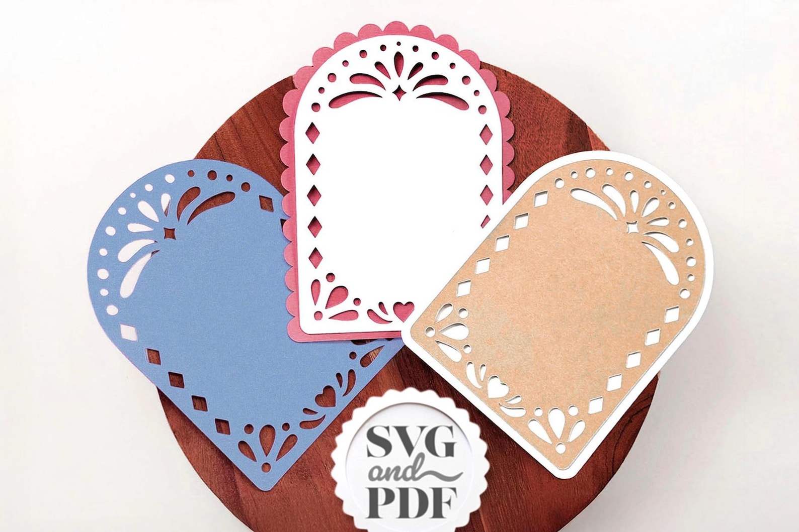 Lace Arch SVG Template – Papel Picado Wedding Signs, Table Numbers ...