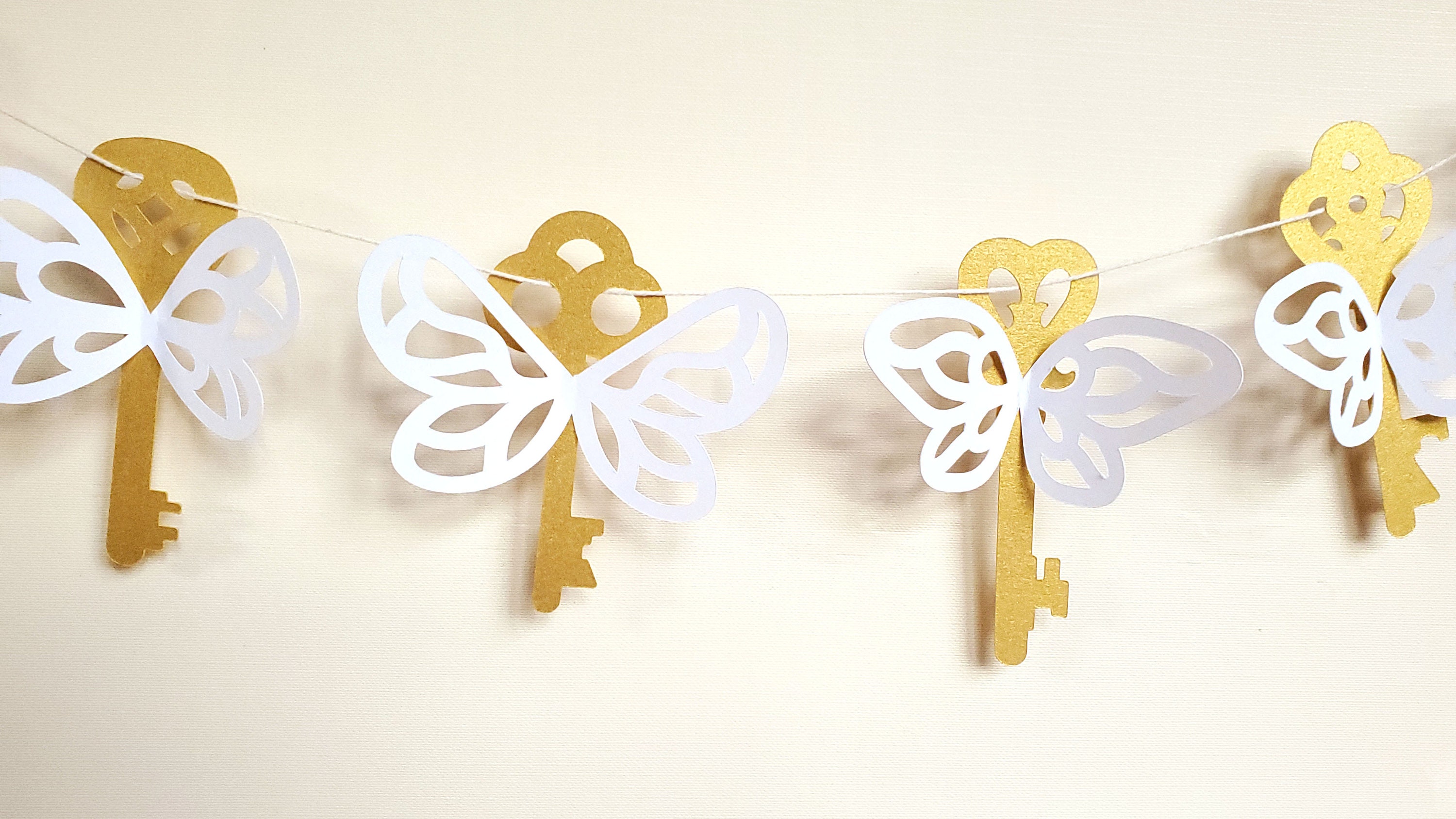 Magical Flying Keys SVG Banner - Wizard Winged Key Inspired Decor / DIY ...