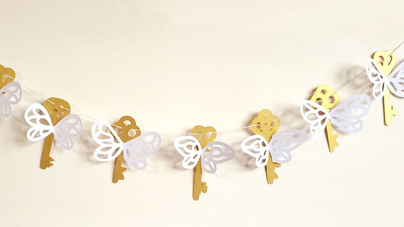 Magical Flying Keys SVG Banner - Wizard Winged Key Inspired Decor / DIY ...