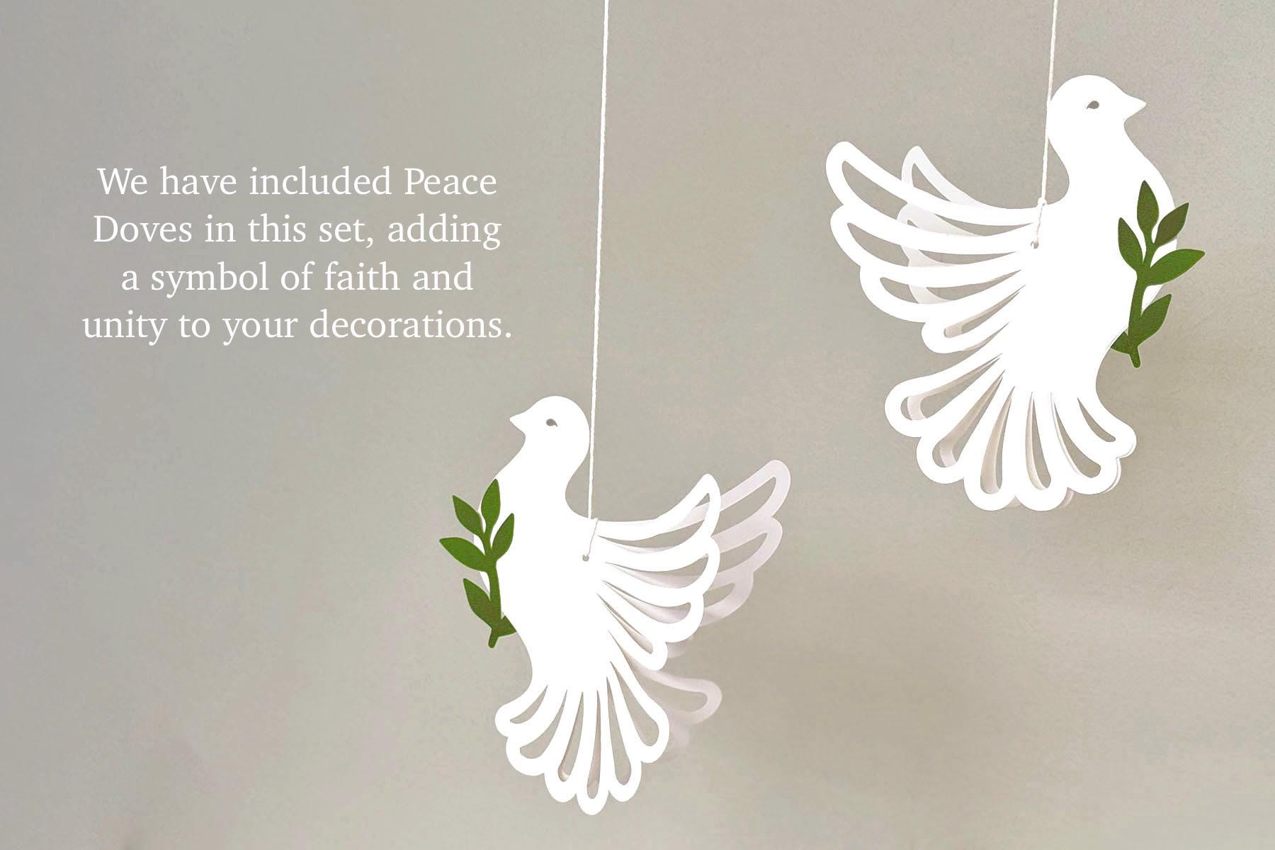 Christening Cross & Dove SVG Banner - Baptism, Wedding, Communion Decor ...