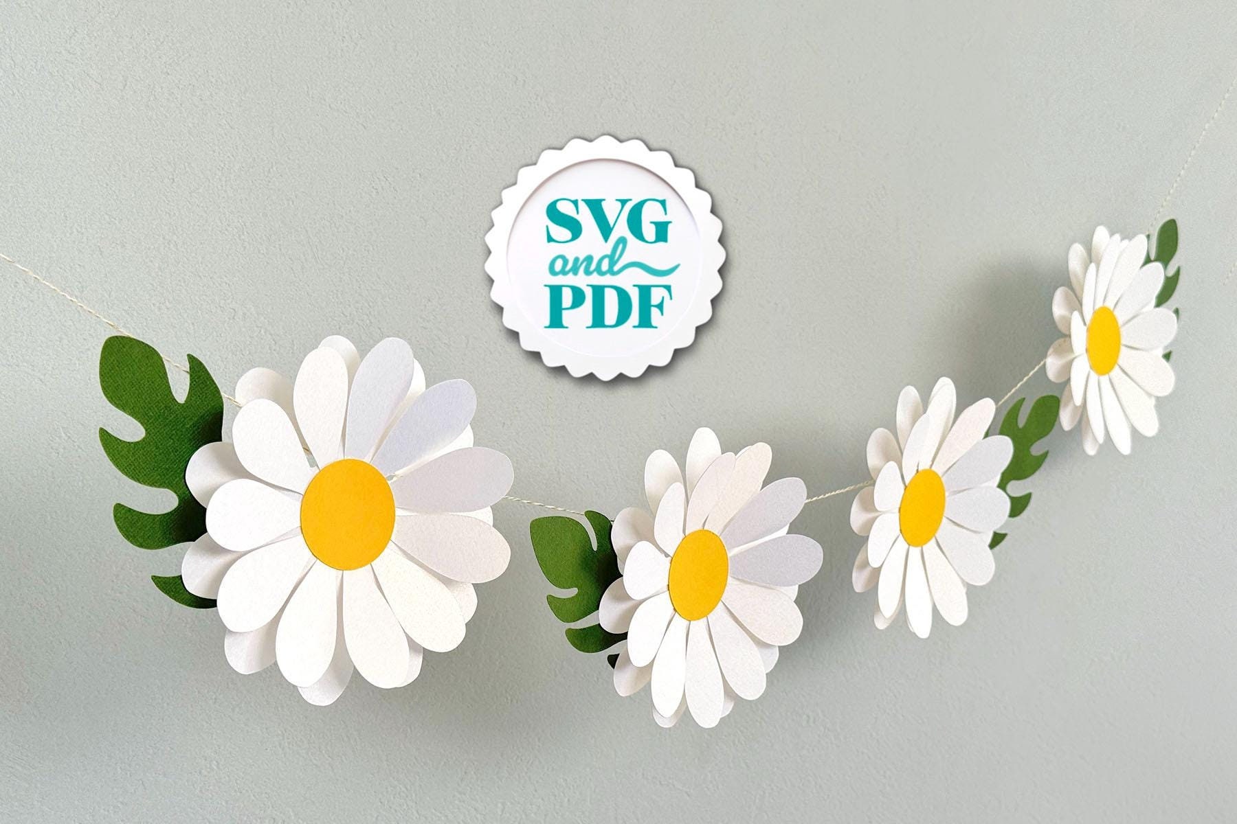 Daisy Chain SVG Garland / Floral Party, Baby Shower, Wedding, Gift ...