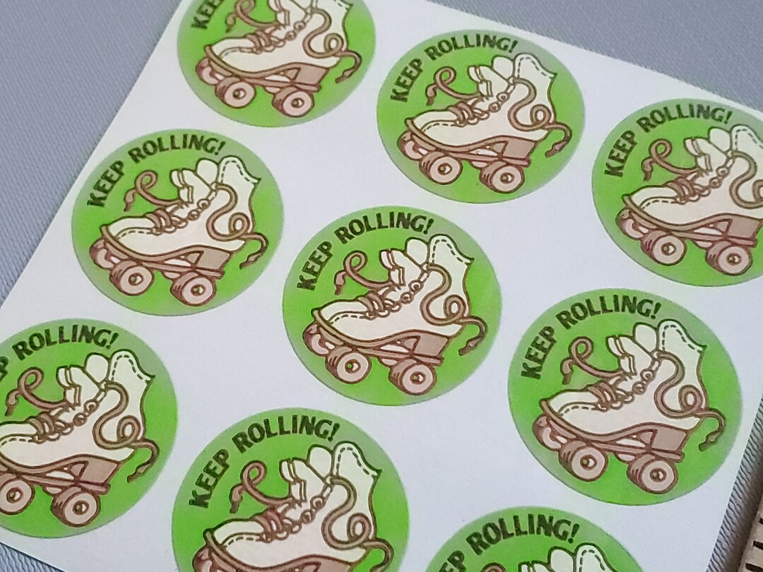 Keep Rolling Scratch 'n Sniff Leather Scent Retro Stinky Stickers by ...