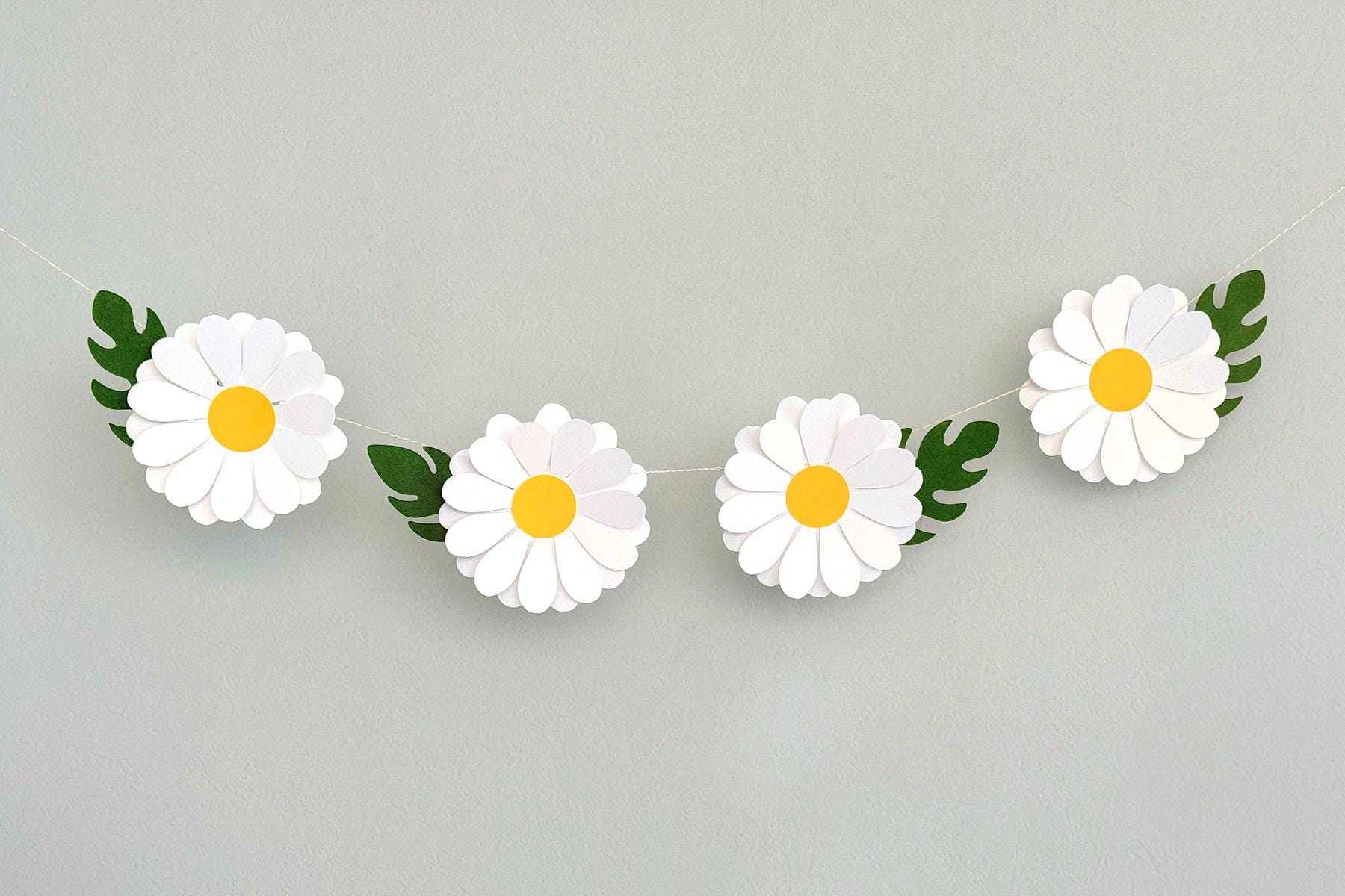 Daisy Chain SVG Garland / Floral Party, Baby Shower, Wedding, Gift ...
