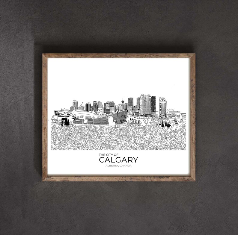 Calgary Skyline - Etsy