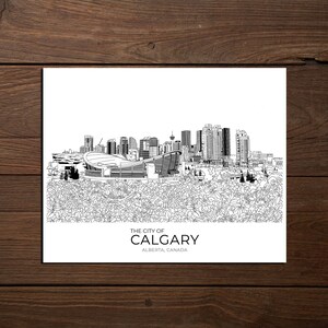 Calgary Skyline - Etsy
