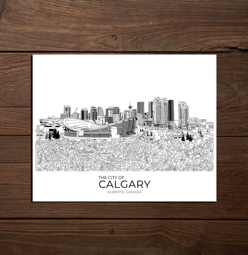 Calgary Skyline - Etsy