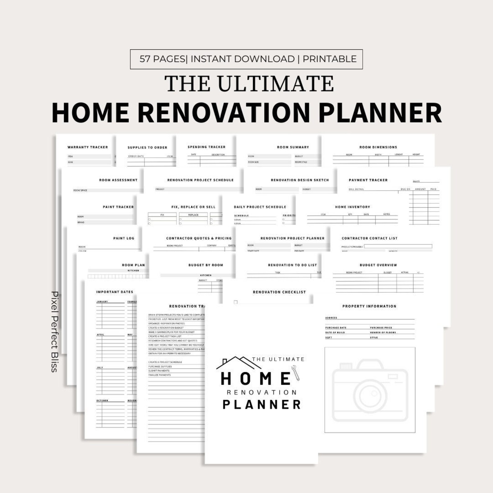 The Ultimate Home Renovation Planner, Home Improvement Budget, House ...