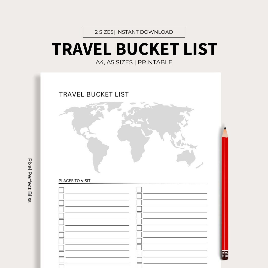 Travel Bucket List, Wanderlust List, Travel to Do List, Dream Trips ...