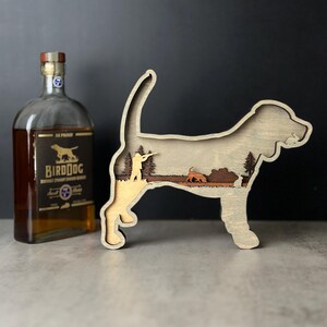 Beagle Gift Wood Sculpture Custom Dog Gift Small Game Hunting Decor ...