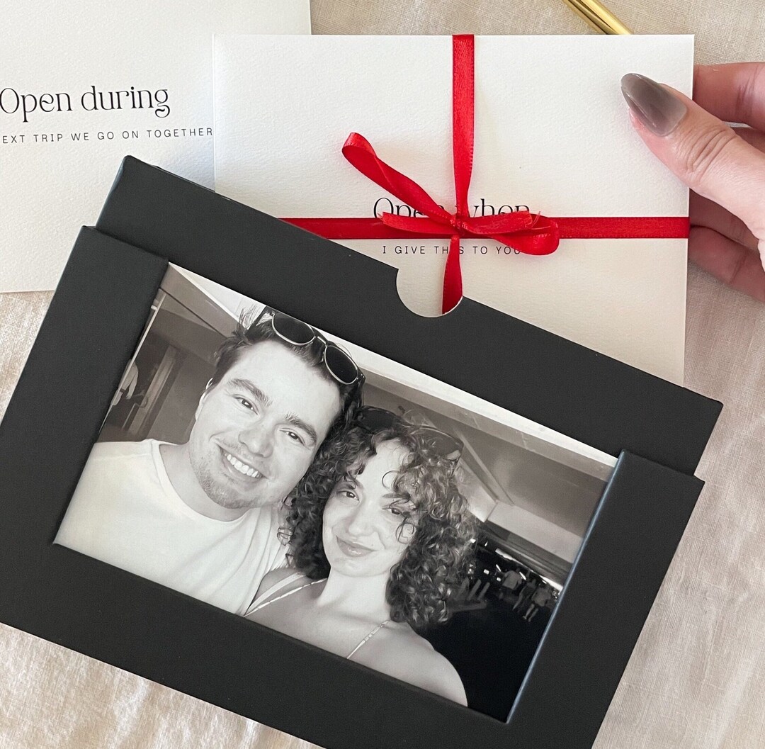Open When Envelopes & Memory Box Anniversary Gift for Boyfriend ...