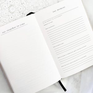 Couples Memory Journal, Record Your Big & Little Moments | Memory Book ...