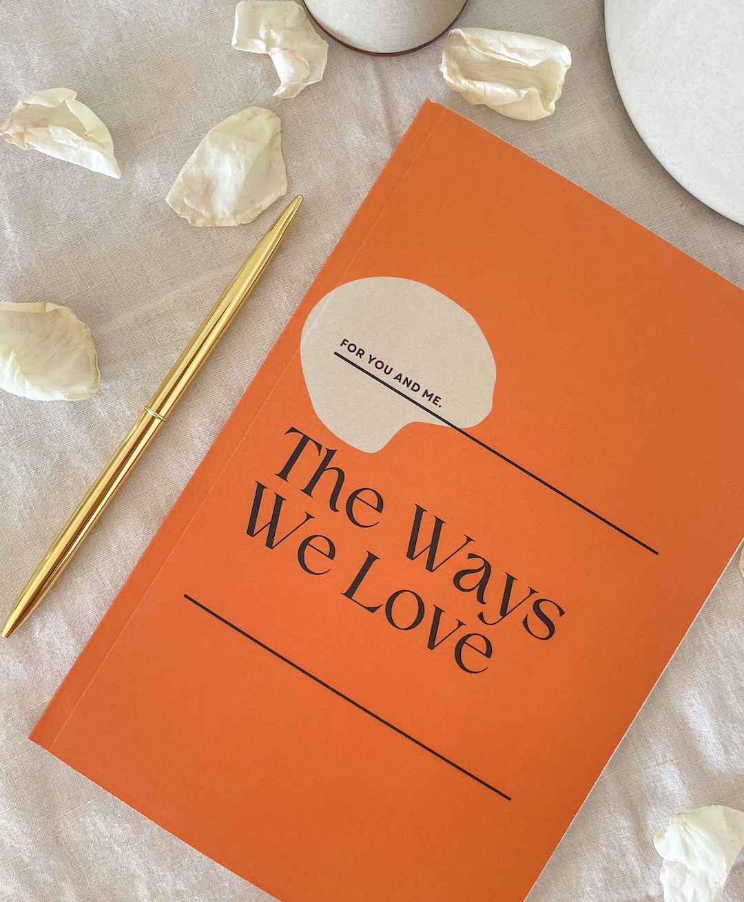 Guided Relationship Journal & Couples Keepsake| Anniversary, Engagement ...