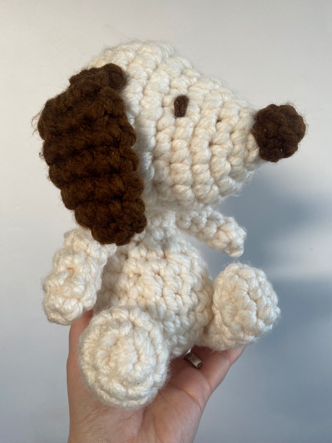 Hand Crocheted Chunky Amigurumi Snoopy Stuffed Animal - Etsy