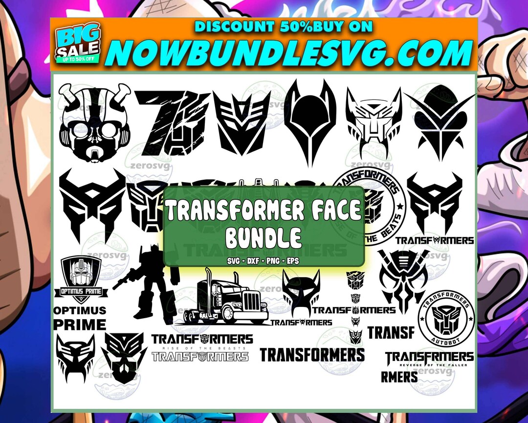 Transformer Faces Svg Bundle Transformer Faces Svg for - Etsy