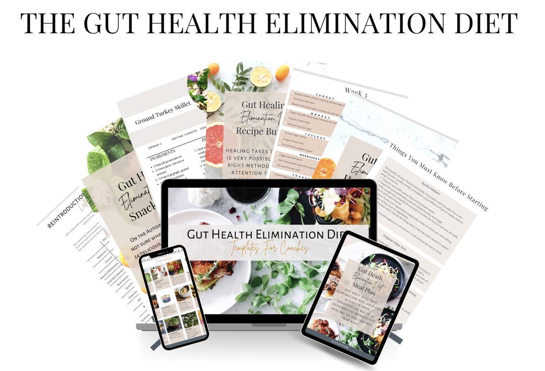 Gut Solution Elimination Diet: Canva Templates for Coaches - Etsy