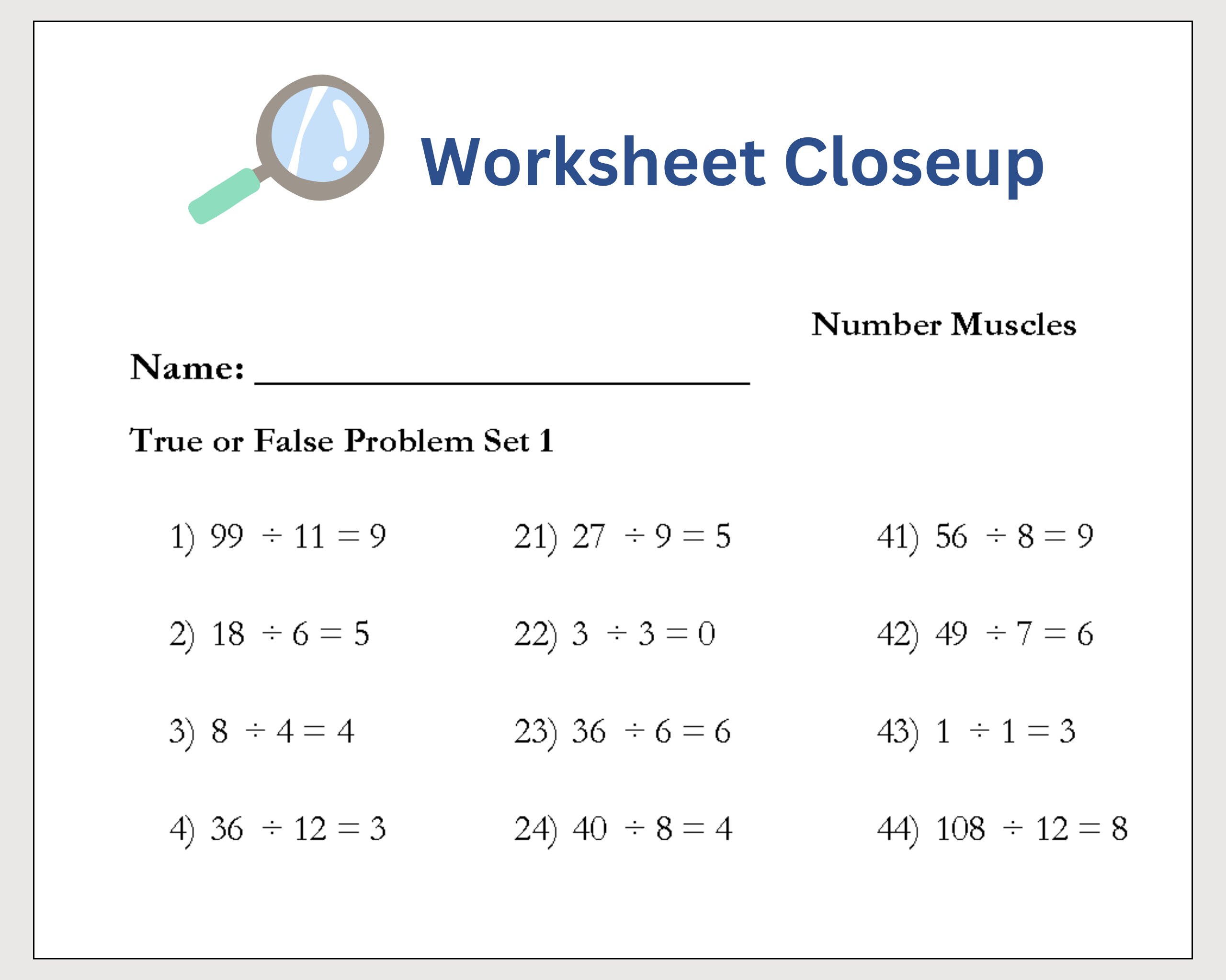 20 Division Instant Download Printable Worksheets, Third Grade ...