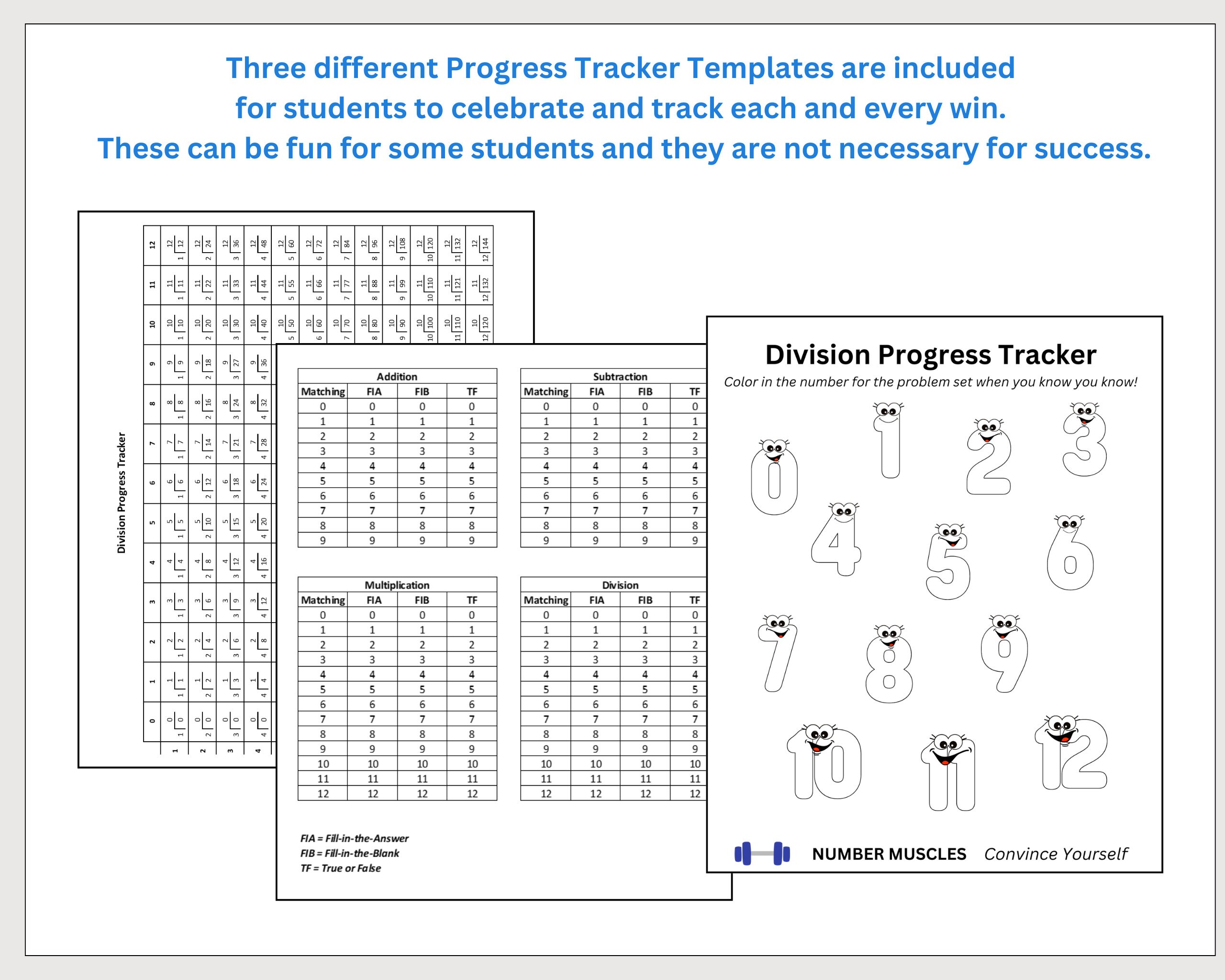 224 Division Worksheets, Instant Download Math Printable, Third Grade ...