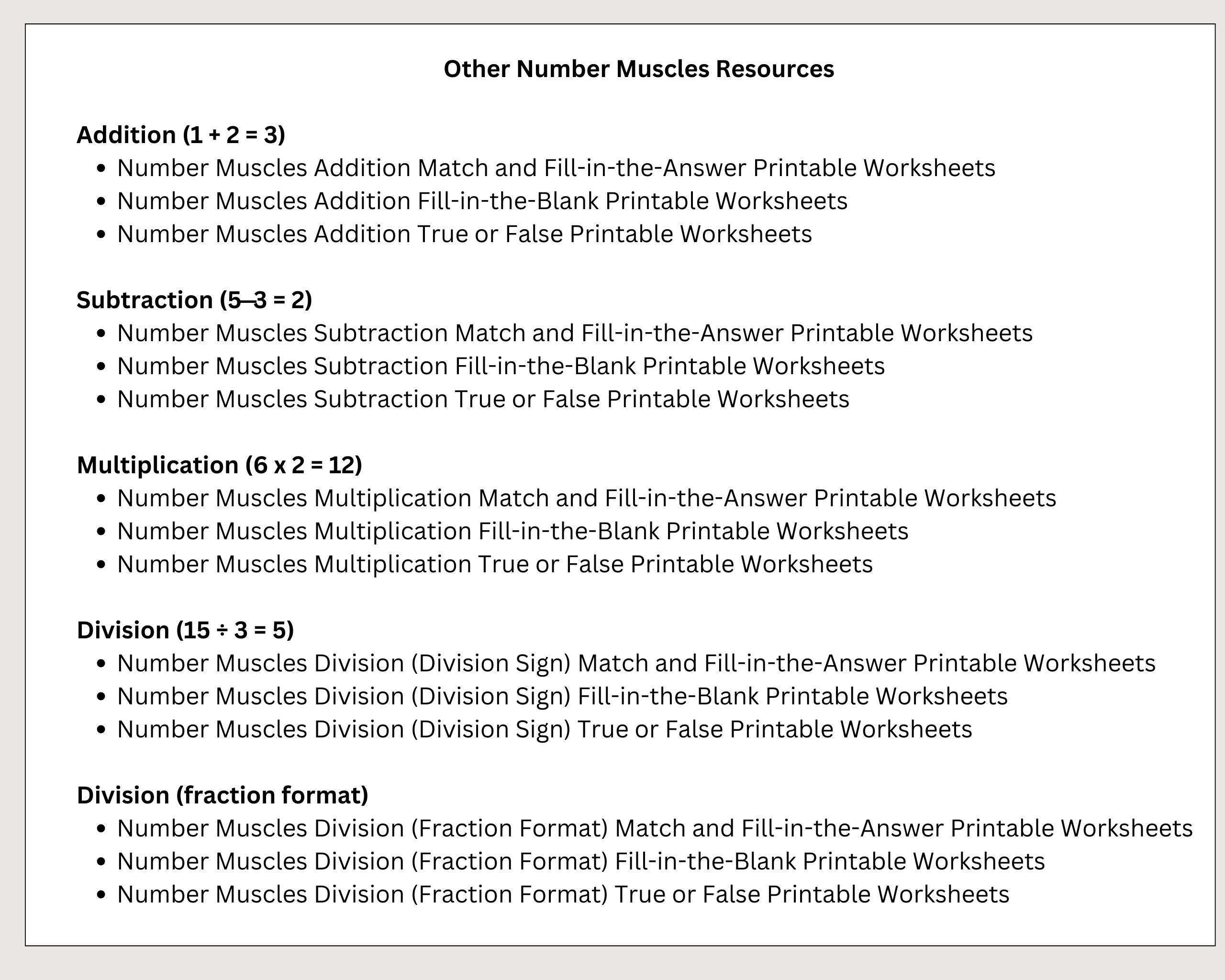 20 Division Instant Download Printable Worksheets, Third Grade Math ...