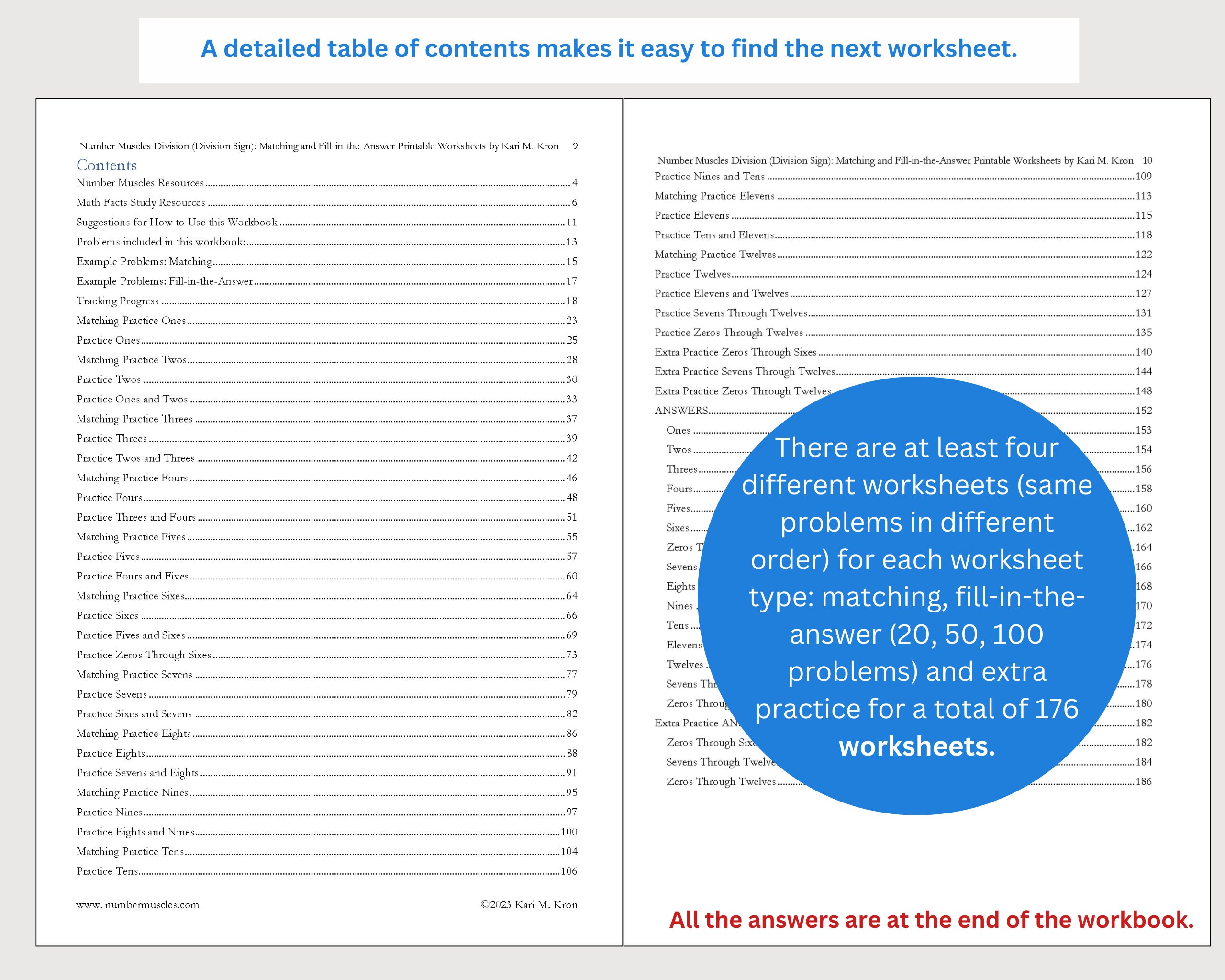 Printable Division Practice Program With 176 Worksheets - Division Sign ...