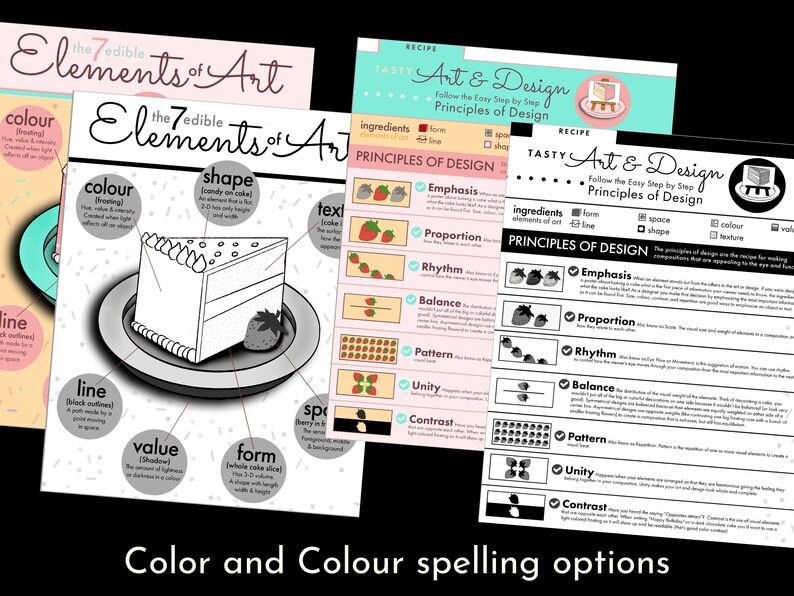 Elements of Art & Principles of Design Art Posters, Classroom Decor - Etsy