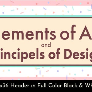 Elements of Art & Principles of Design Art Posters, Classroom Decor - Etsy