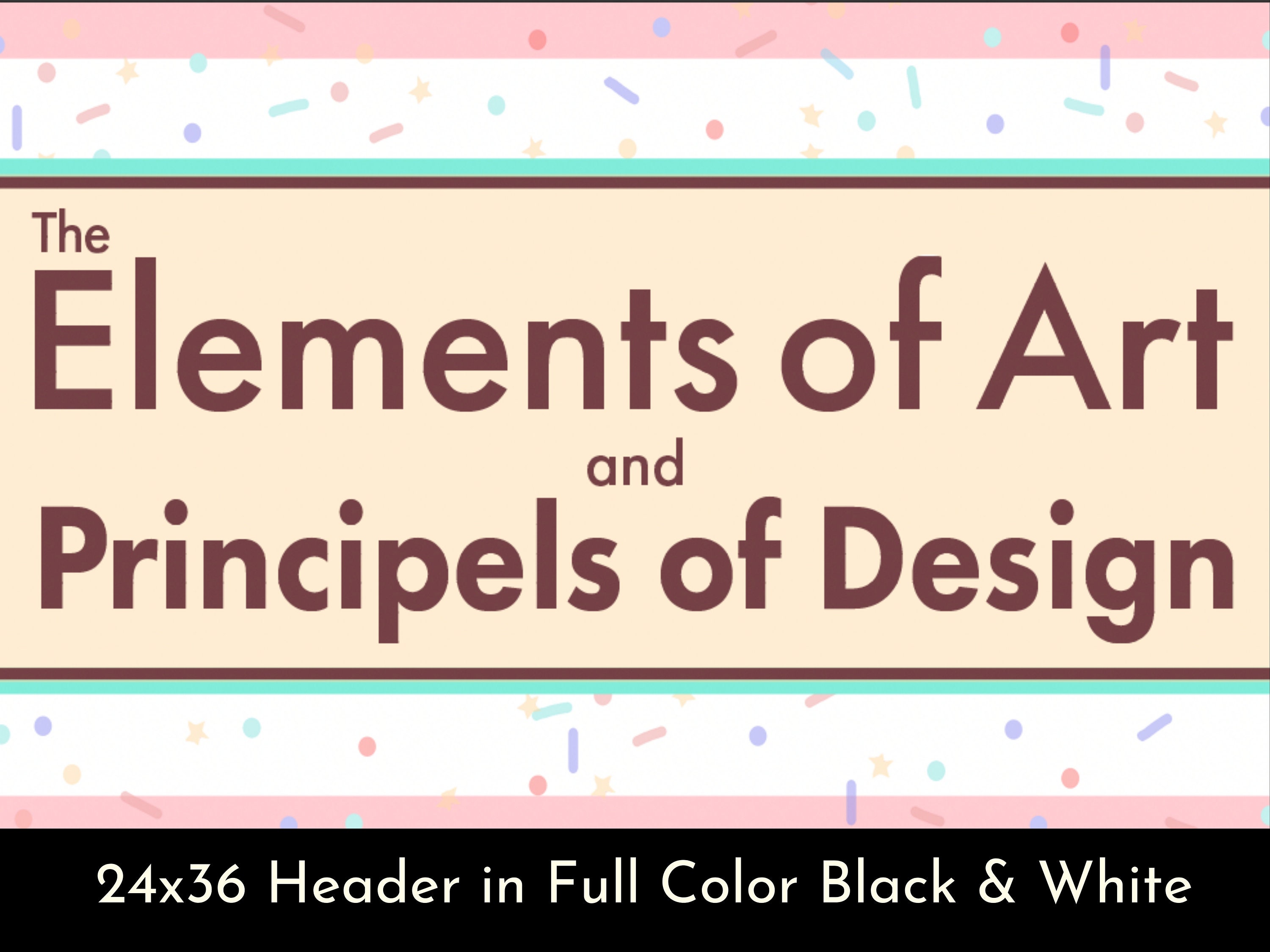 Elements of Art & Principles of Design Art Posters, Classroom Decor - Etsy