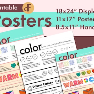 Elements of Art: Color. Poster, Art Activity & Bulletin Board - Etsy