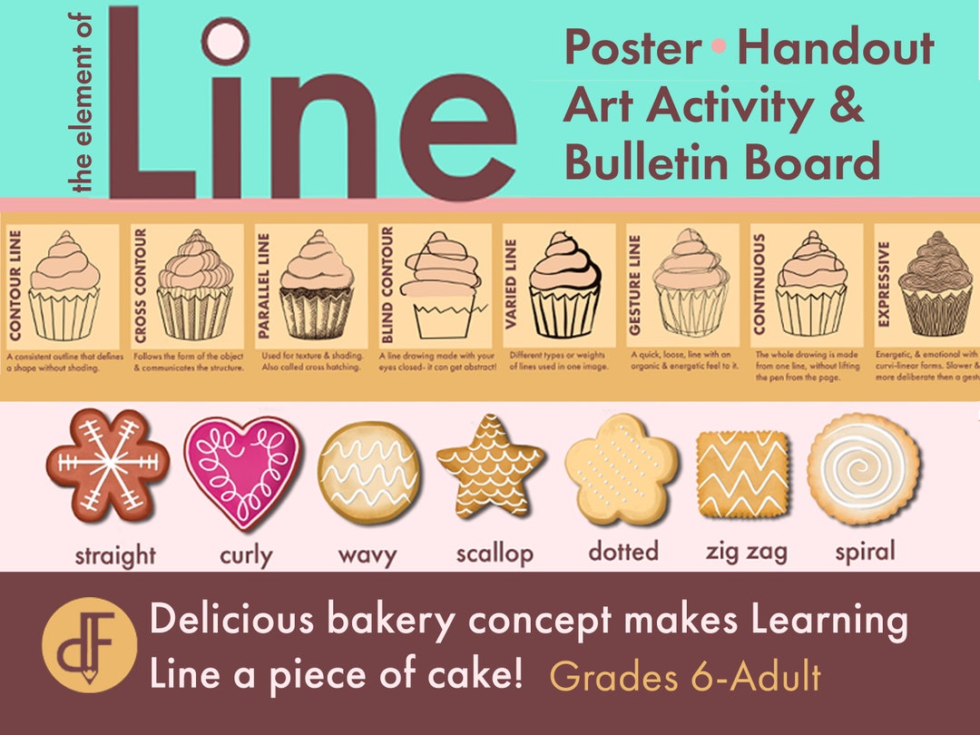 Elements of Art: LINE. Poster, Art Activity, & Bulletin Board - Etsy