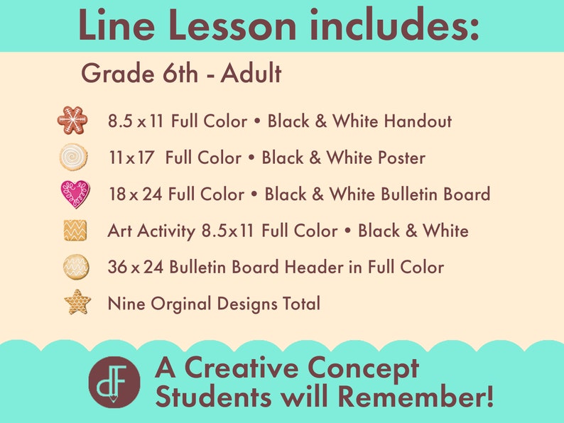 Elements of Art: LINE. Poster, Art Activity, & Bulletin Board - Etsy