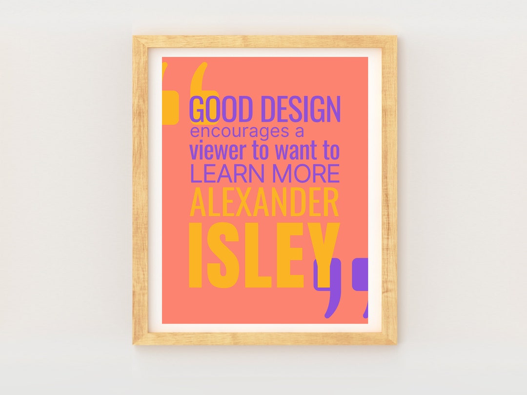 Alexander Isley Inspired Poster: Graphic Design, Art Classroom Decor ...