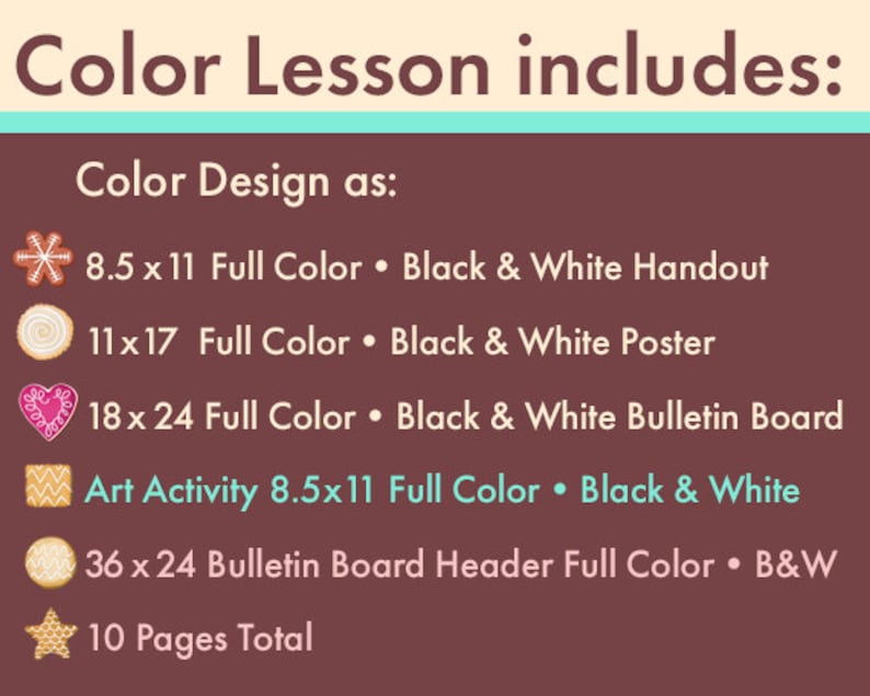 Elements of Art: Color. Poster, Art Activity & Bulletin Board - Etsy