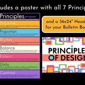 The Principles of Design in Mid-century Modern Style! Printable Art ...