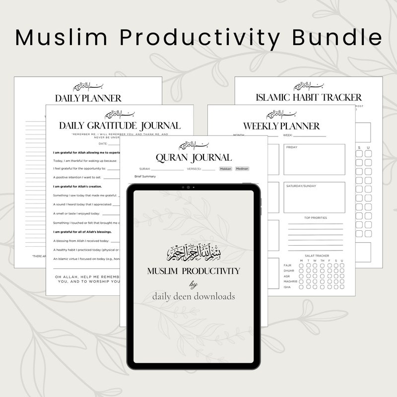 Muslim Daily Planner - Etsy