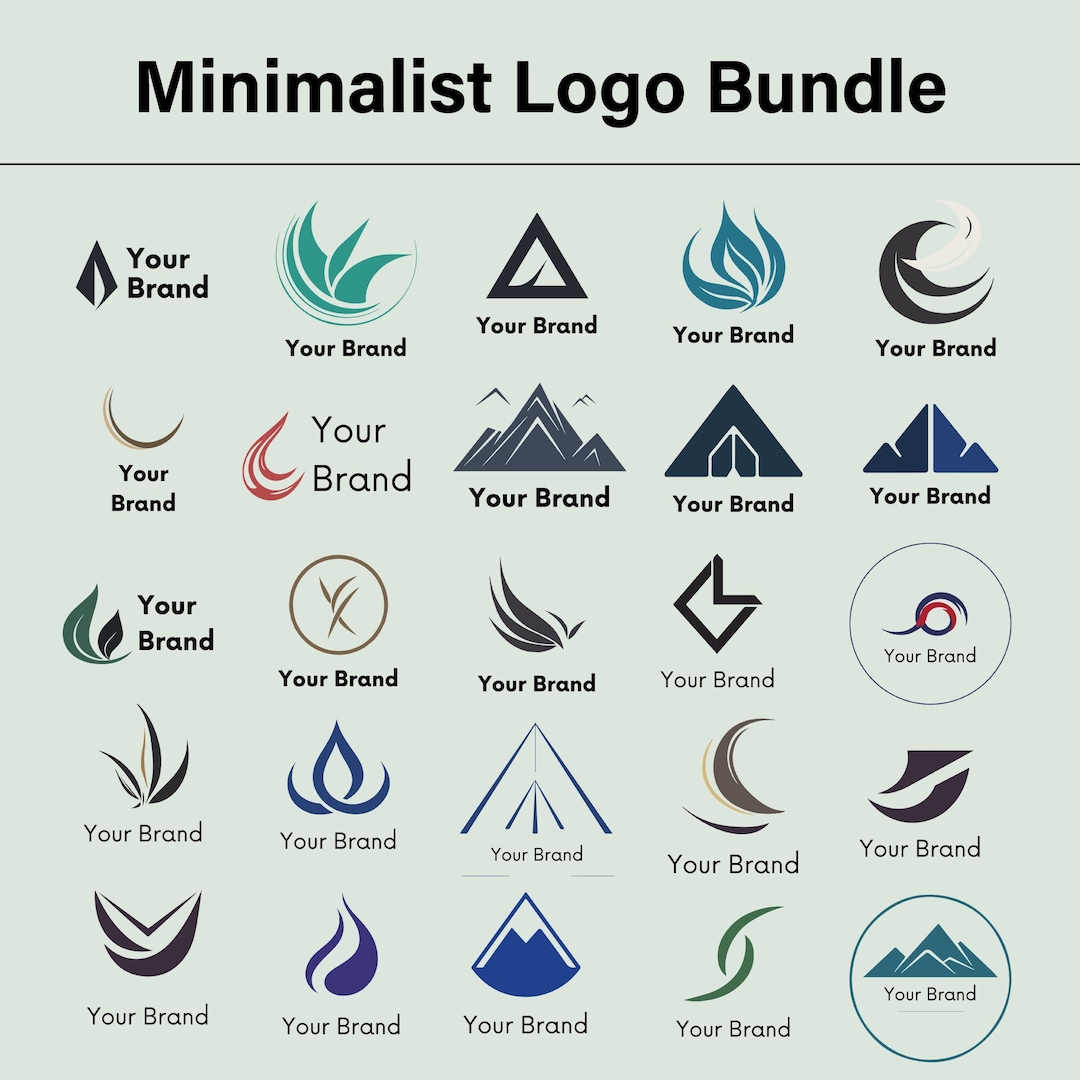Minimalist Logo Bundle - Etsy