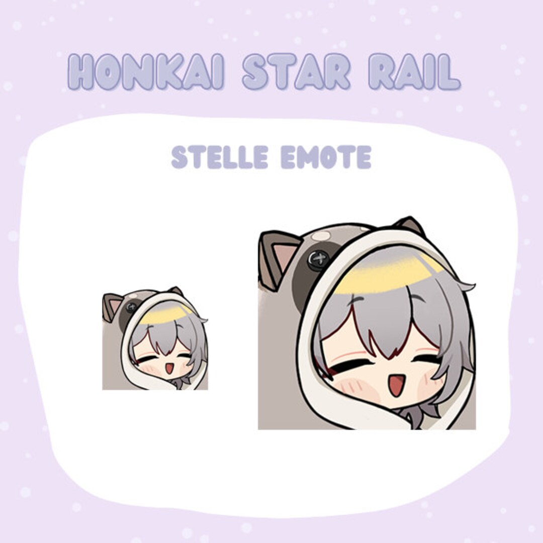 Honkai Star Rail Stelle Comfy Emote / Custom Twitch Emotes / Gaming ...