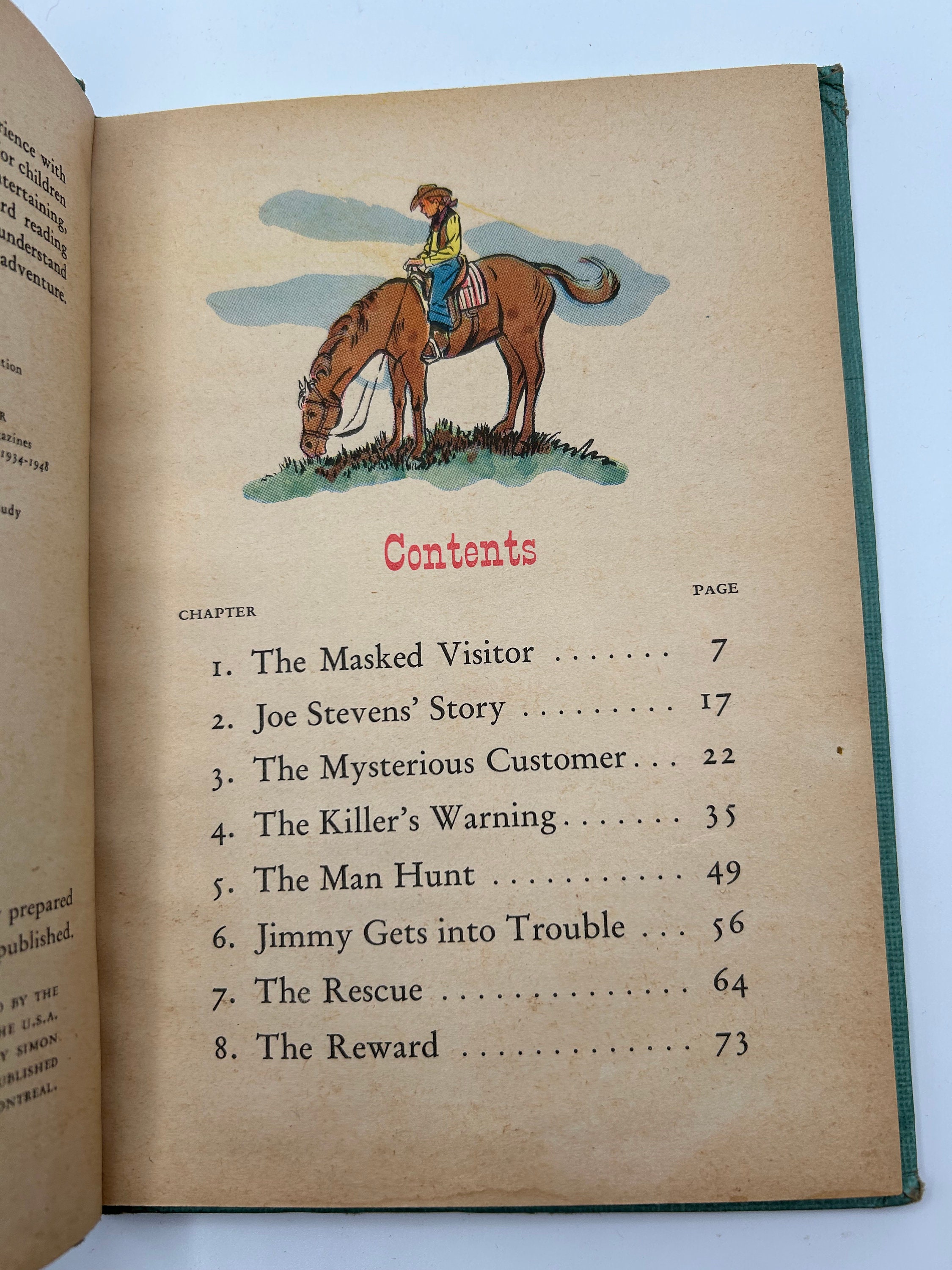 Lone Ranger Kid's Book Vintage 1950s Color Illustrations American Wild ...