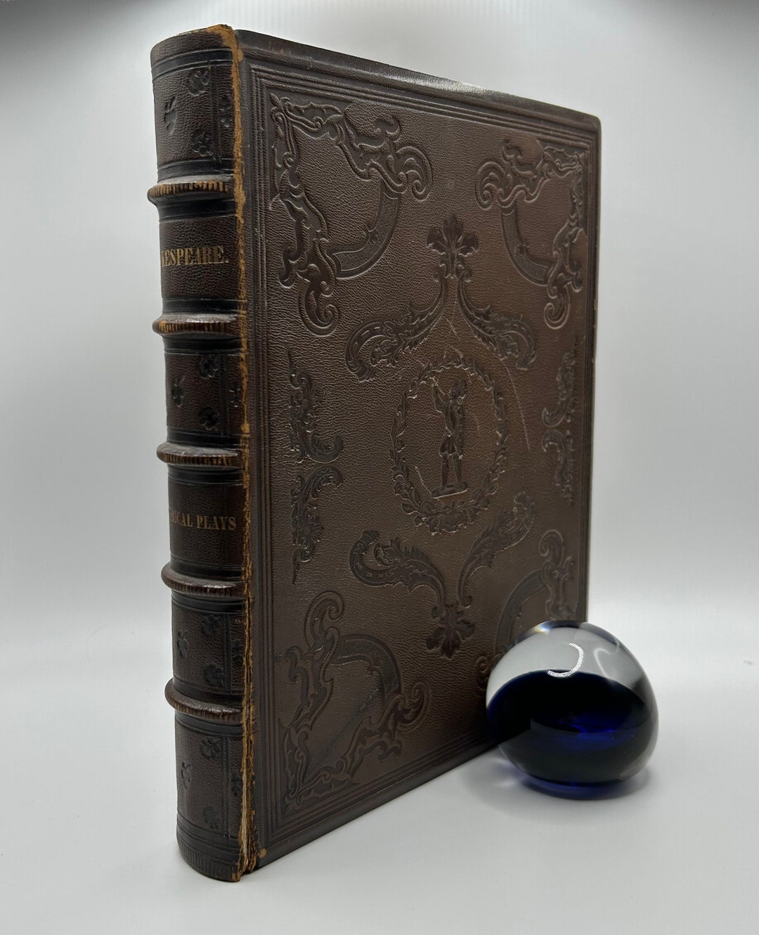 William Shakespeare Book Historical Plays Antique 1800s Leather Bound ...