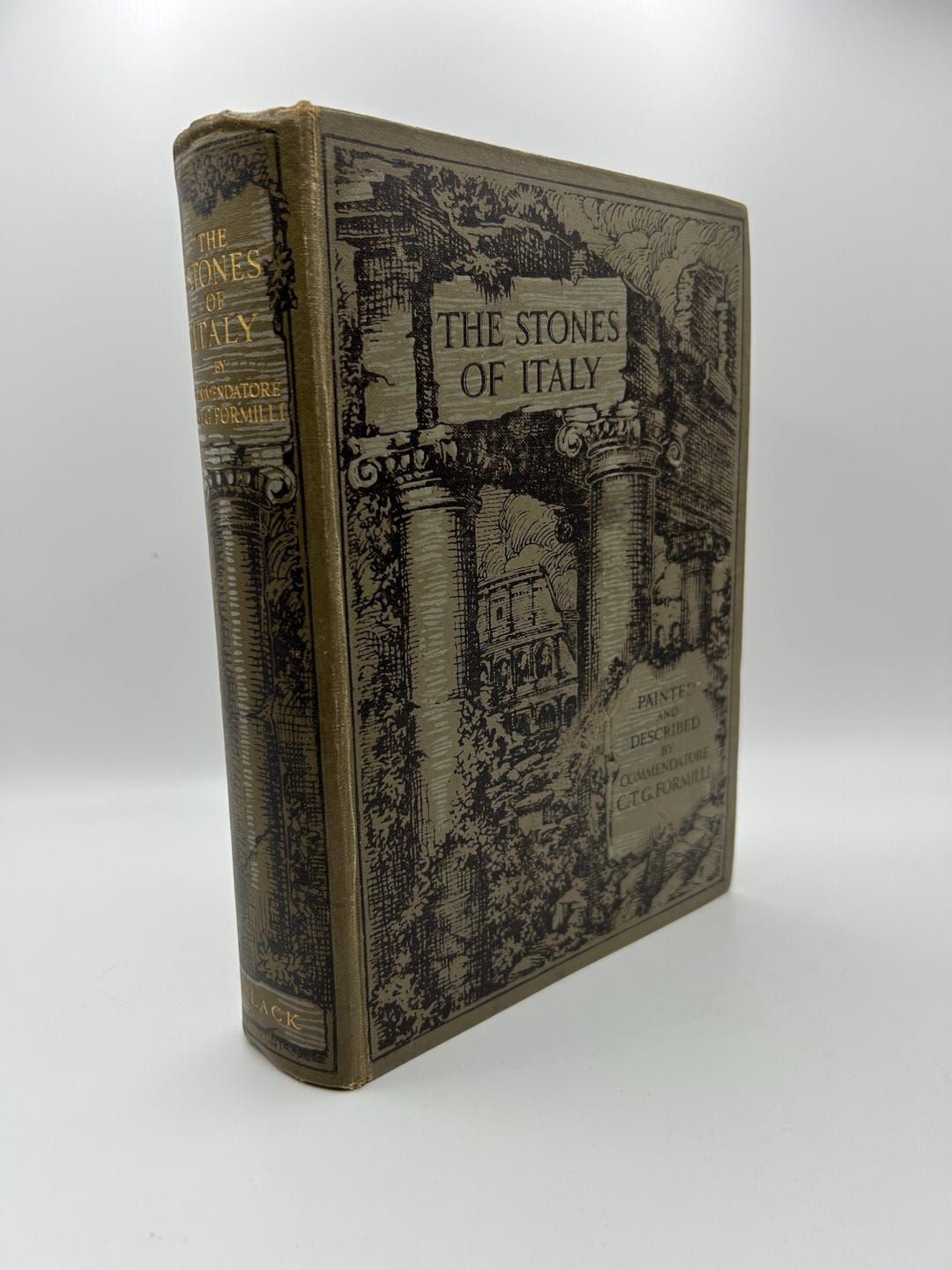 Italian Architecture Vintage Book 1920s Cesare Formilli Coliseum Trevi ...