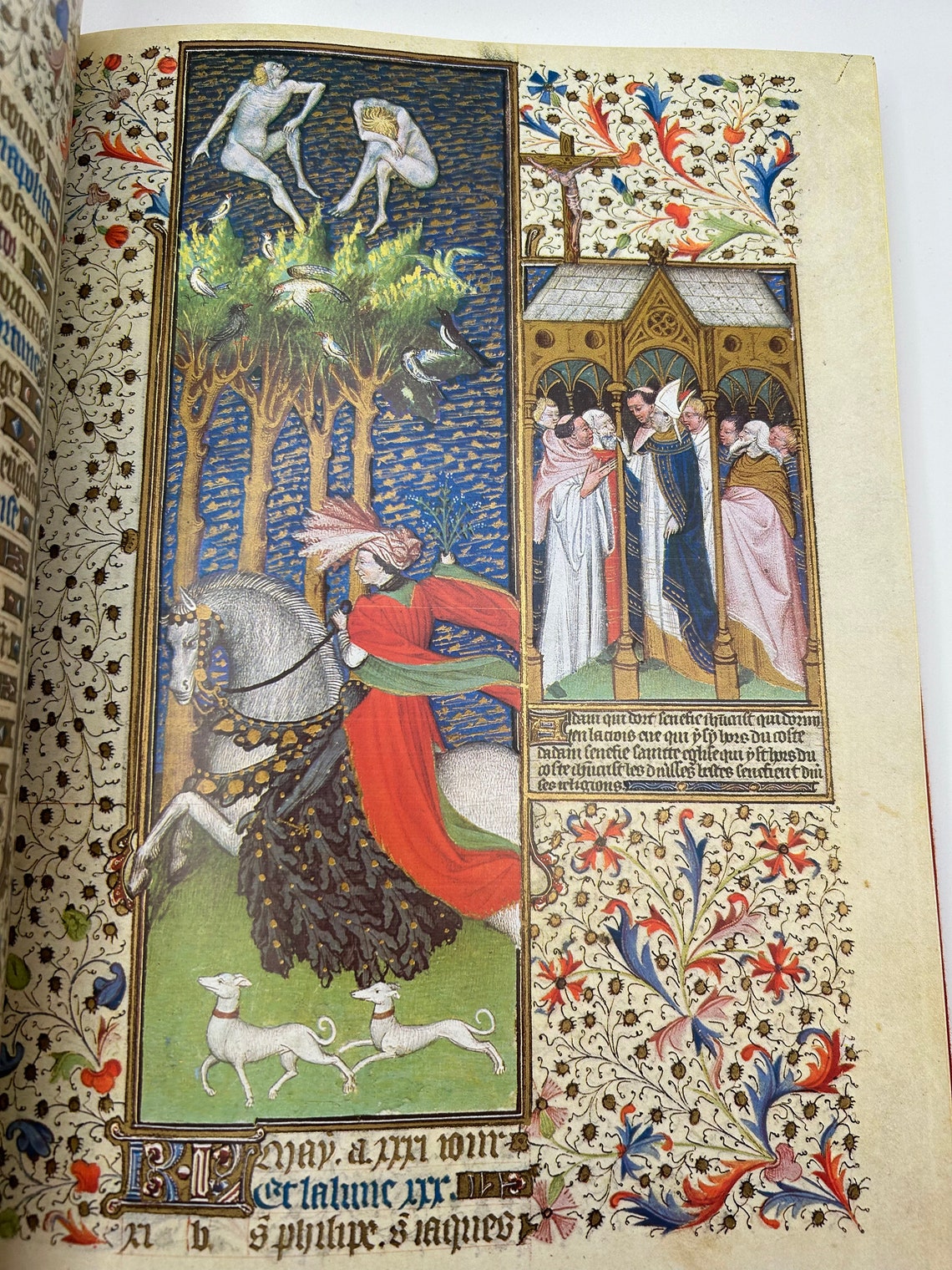 Illuminated Manuscript Art Book, the Rohan Master Middle Ages Book of ...