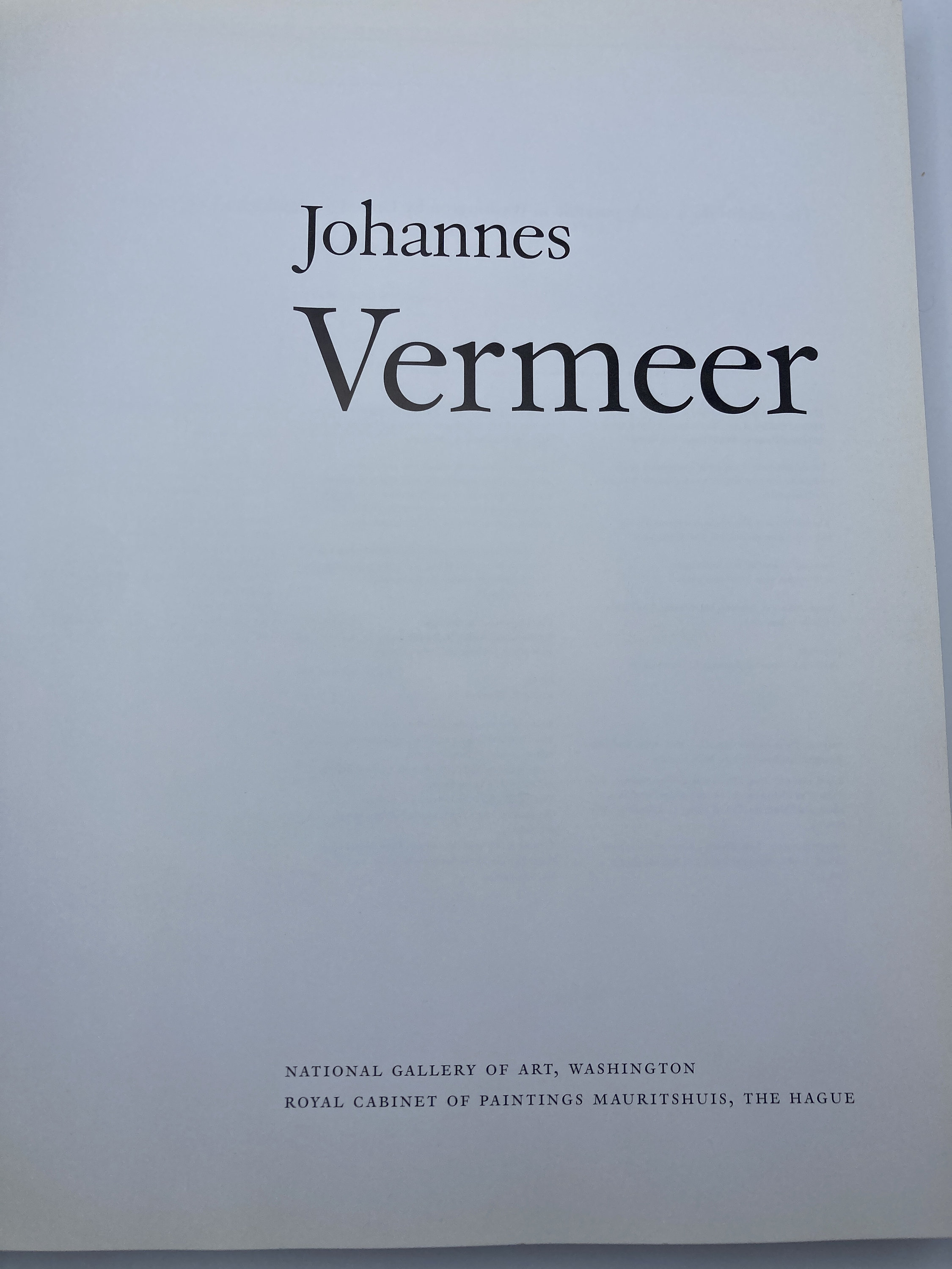 Johannes Vermeer Art Book, Vintage Museum Painting Softcover With Full ...