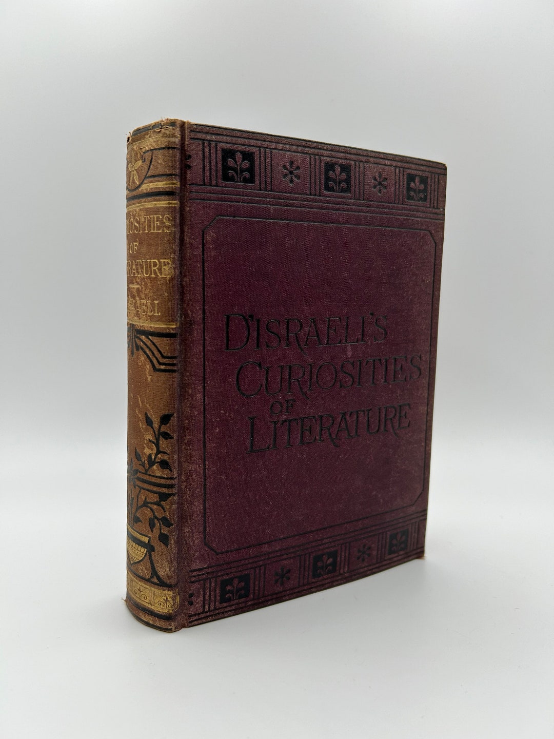 1880s Victorian Book Isaac Disraeli's Curiosities of Literature Antique ...