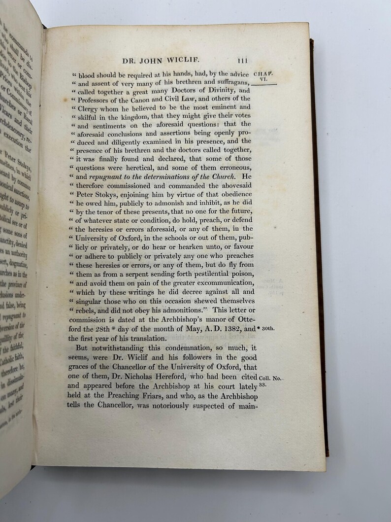 The Life of John Wycliffe English Lollard Catholic Christian Heresy ...