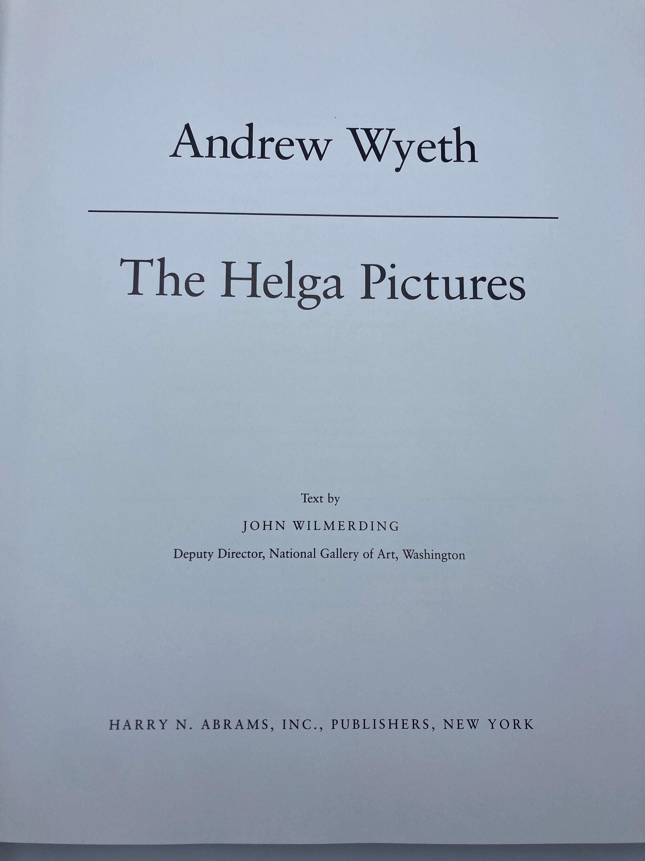 The Helga Pictures Andrew Wyeth Vintage Art Book, 1980s in Full Color ...
