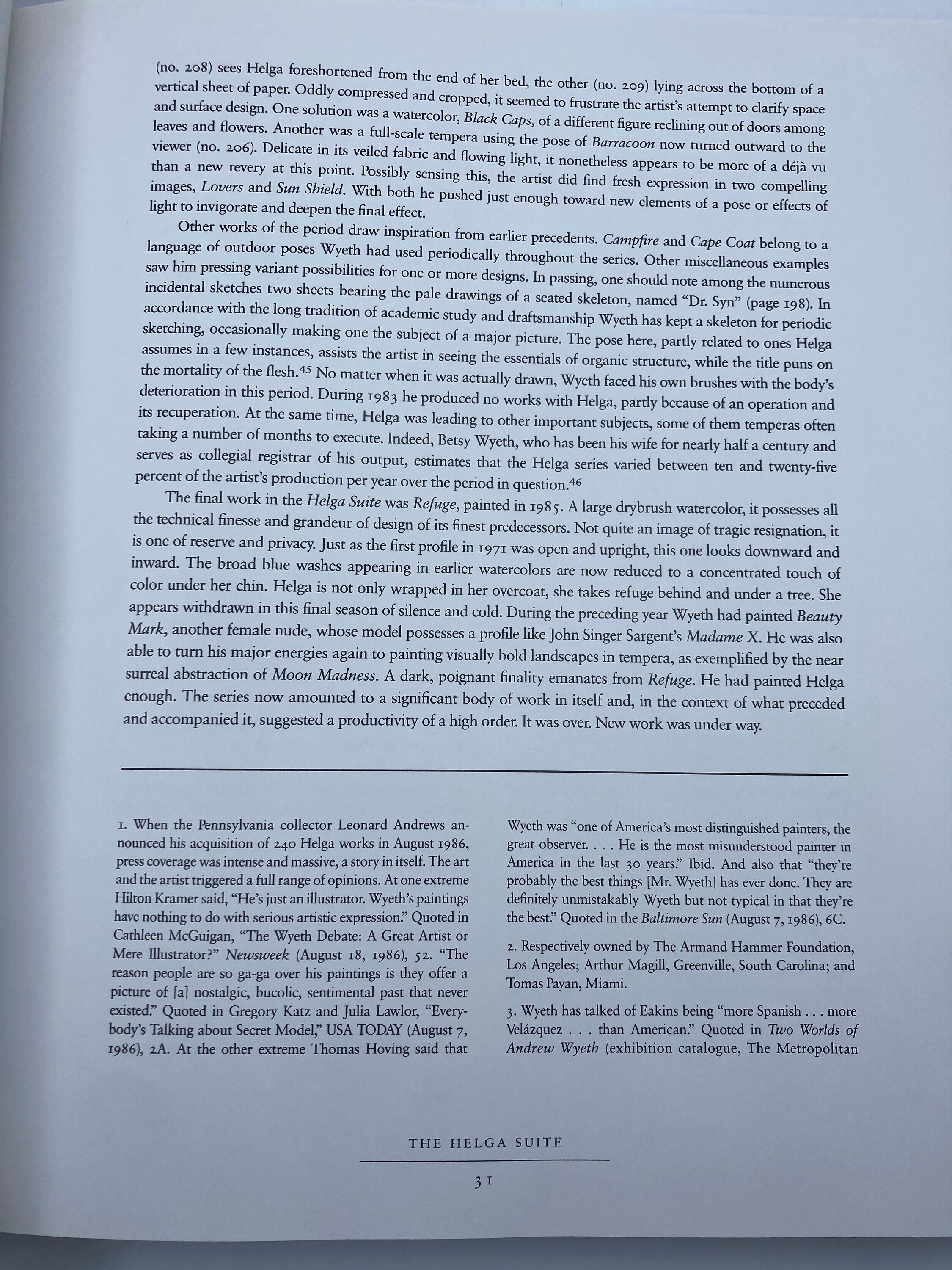 The Helga Pictures Andrew Wyeth Vintage Art Book, 1980s in Full Color ...