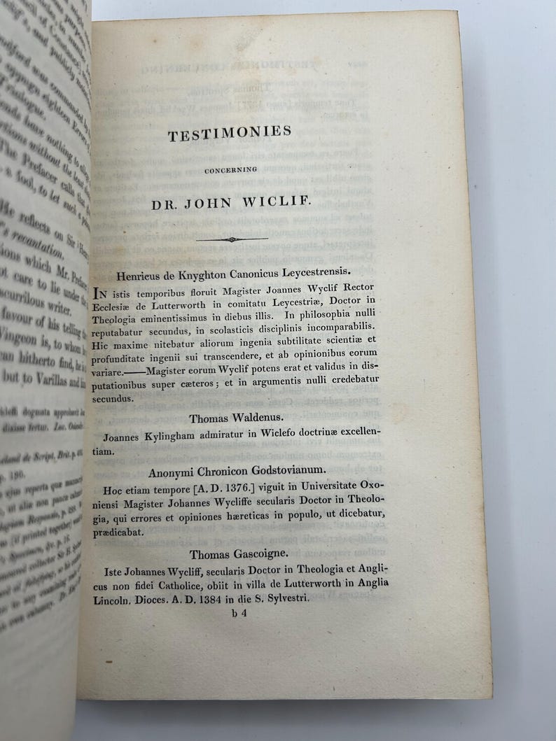 The Life of John Wycliffe English Lollard Catholic Christian Heresy ...