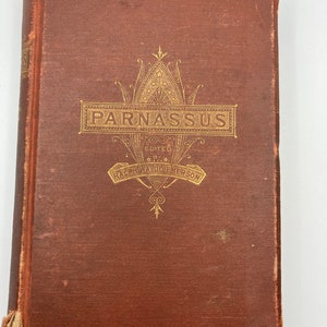 Antique 1800s Poetry Anthology, Parnassus Edited by Ralph Waldo Emerson ...
