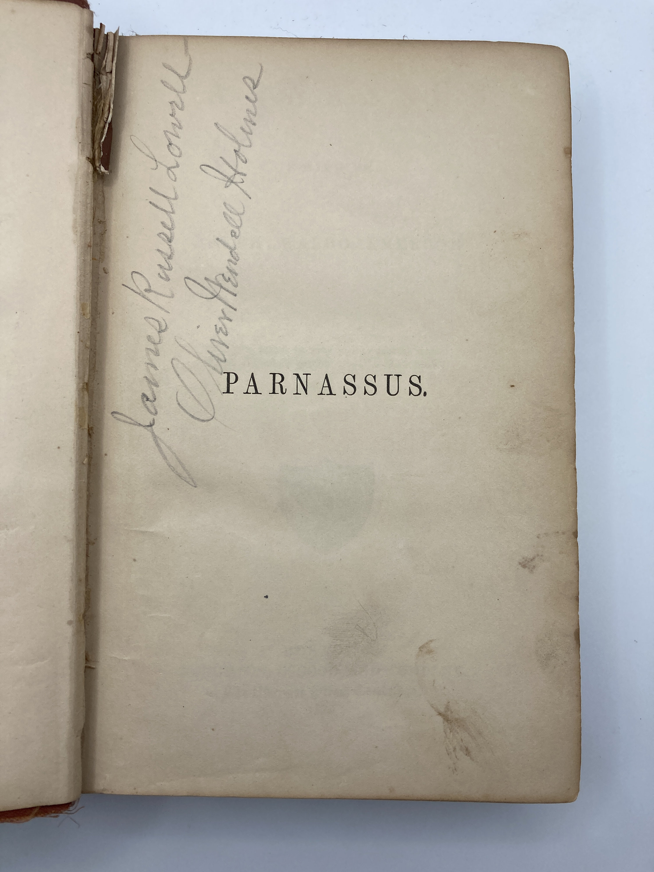 Antique 1800s Poetry Anthology, Parnassus Edited by Ralph Waldo Emerson ...